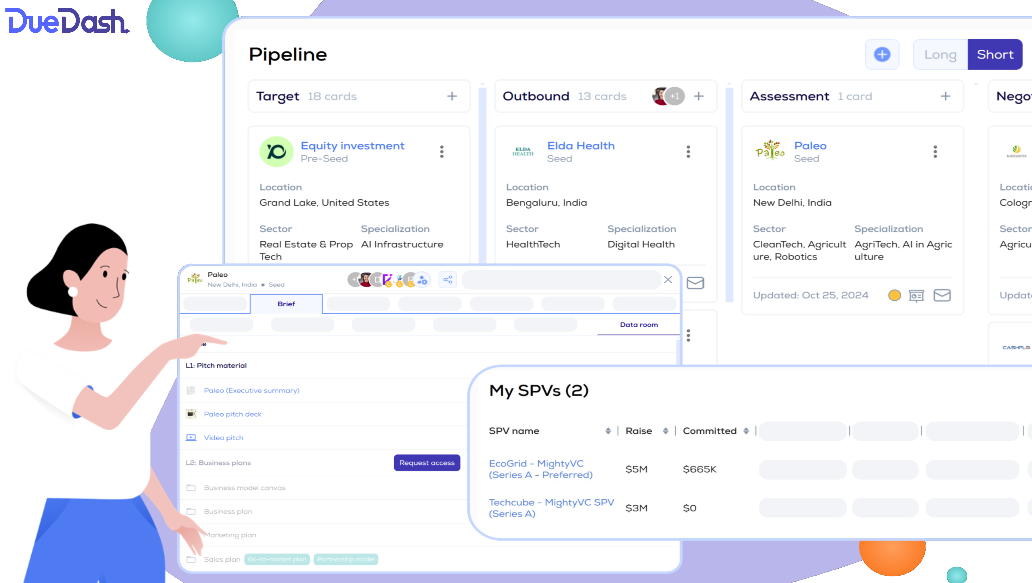 Media and resources for startup fundraising - DueDash